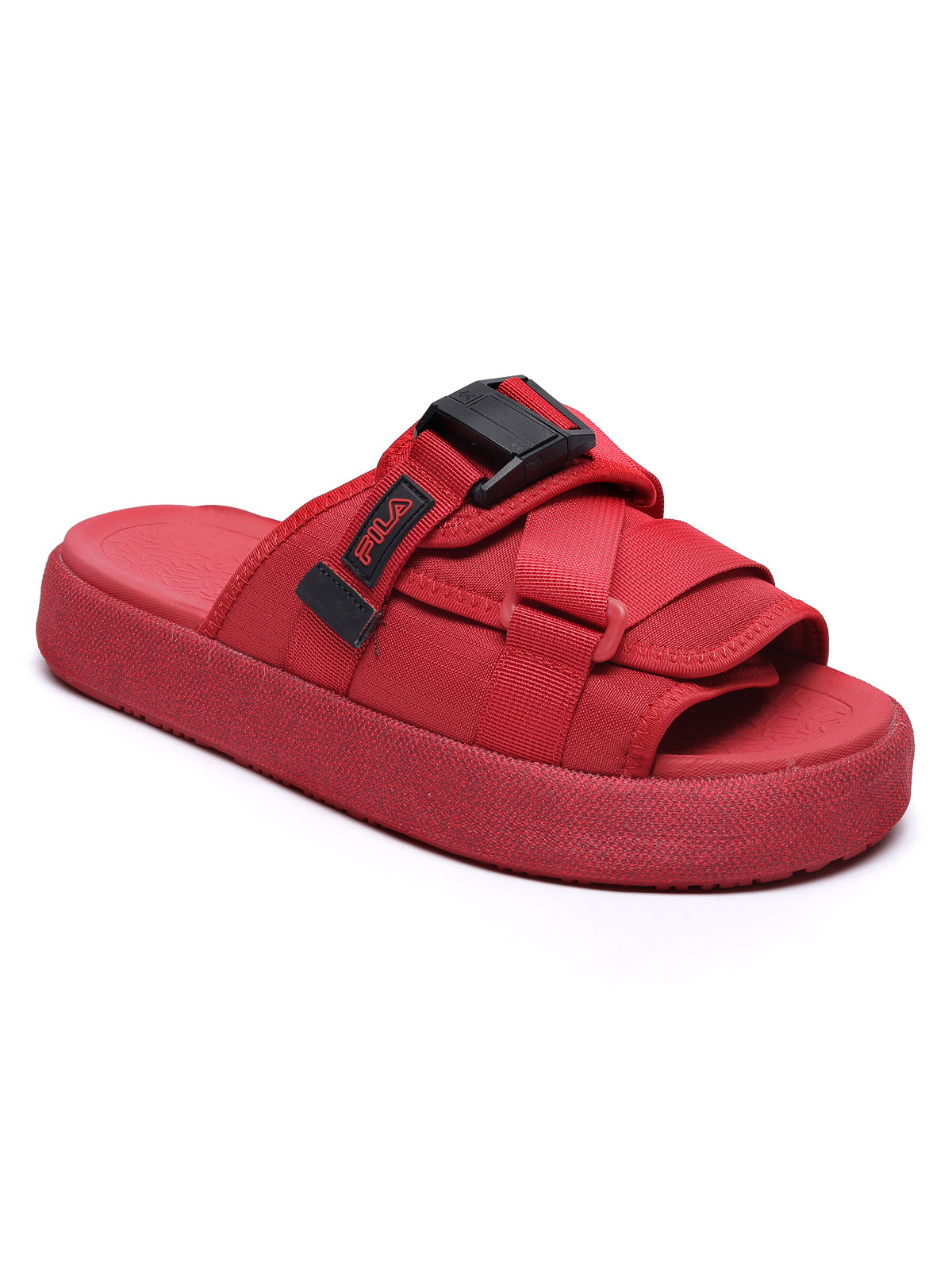 Buy Fila Red Black Atlas Sandal Men's Slippers @ Rs 2099.70 | Fila India