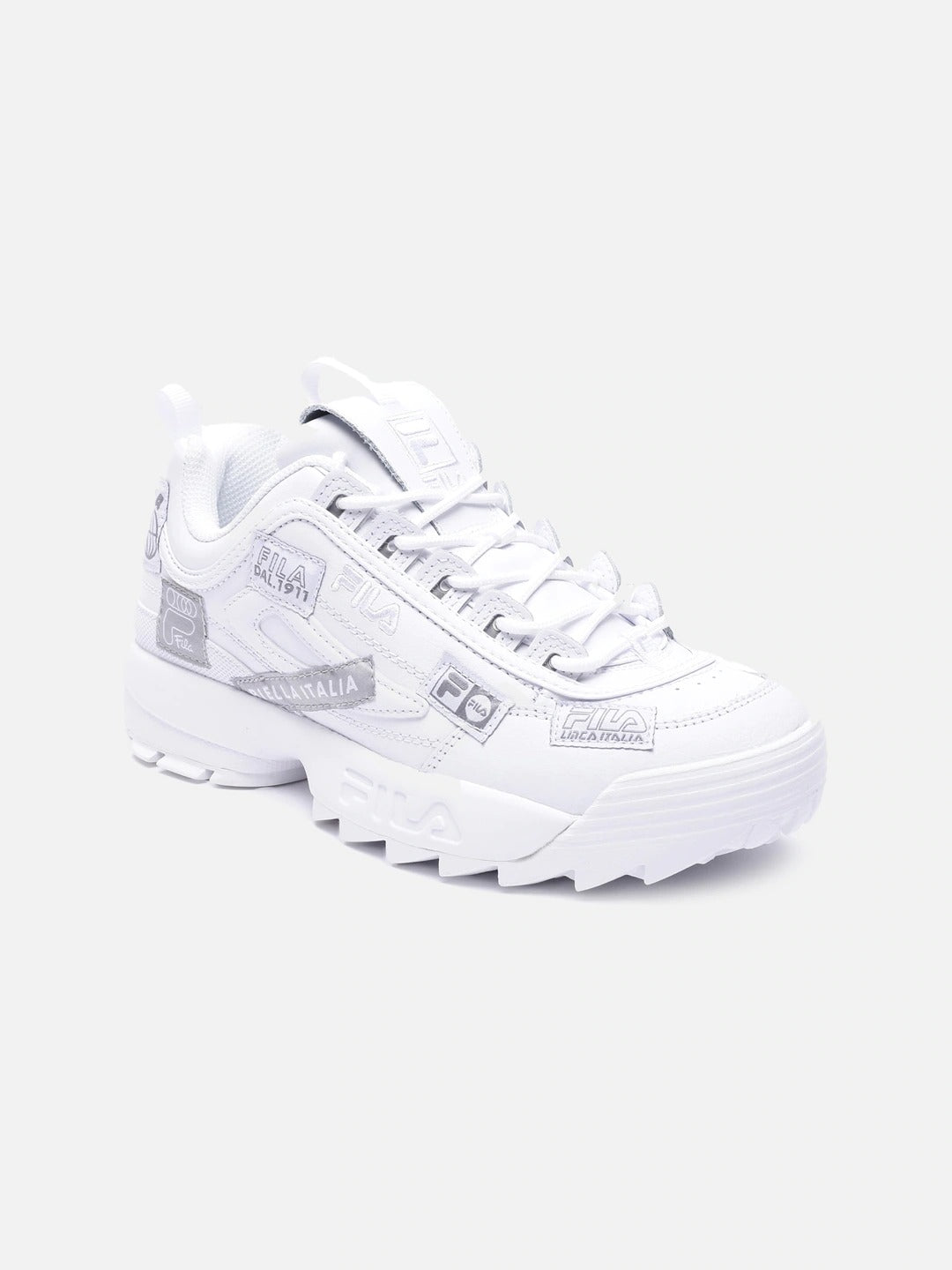 Buy Fila White Grey Disruptor II 110Yr Collection Women's Sneaker @ Rs ...