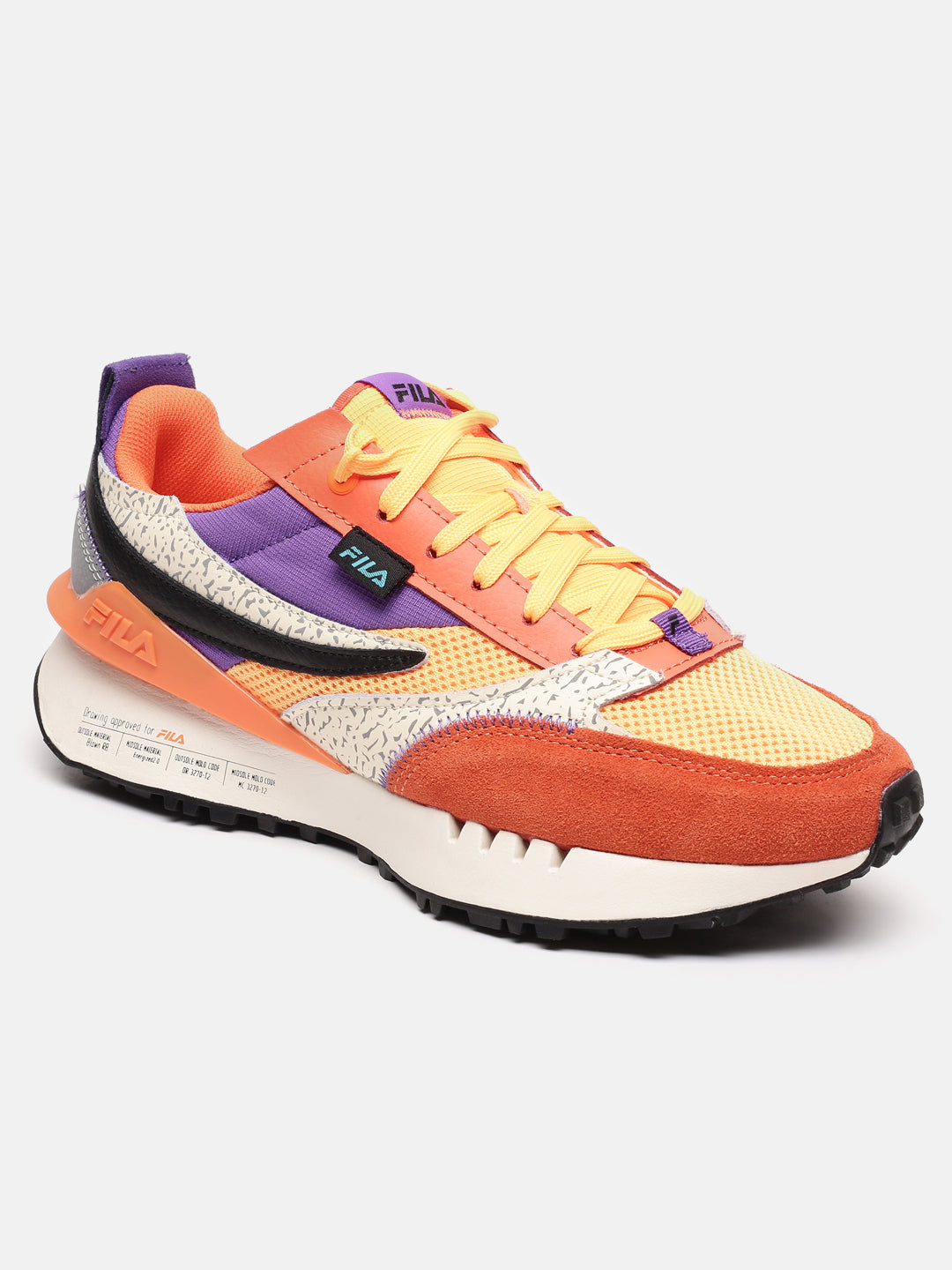 Buy Fila Orange White Renno N Generation Men's Sneakers @ Rs 3299.70 ...