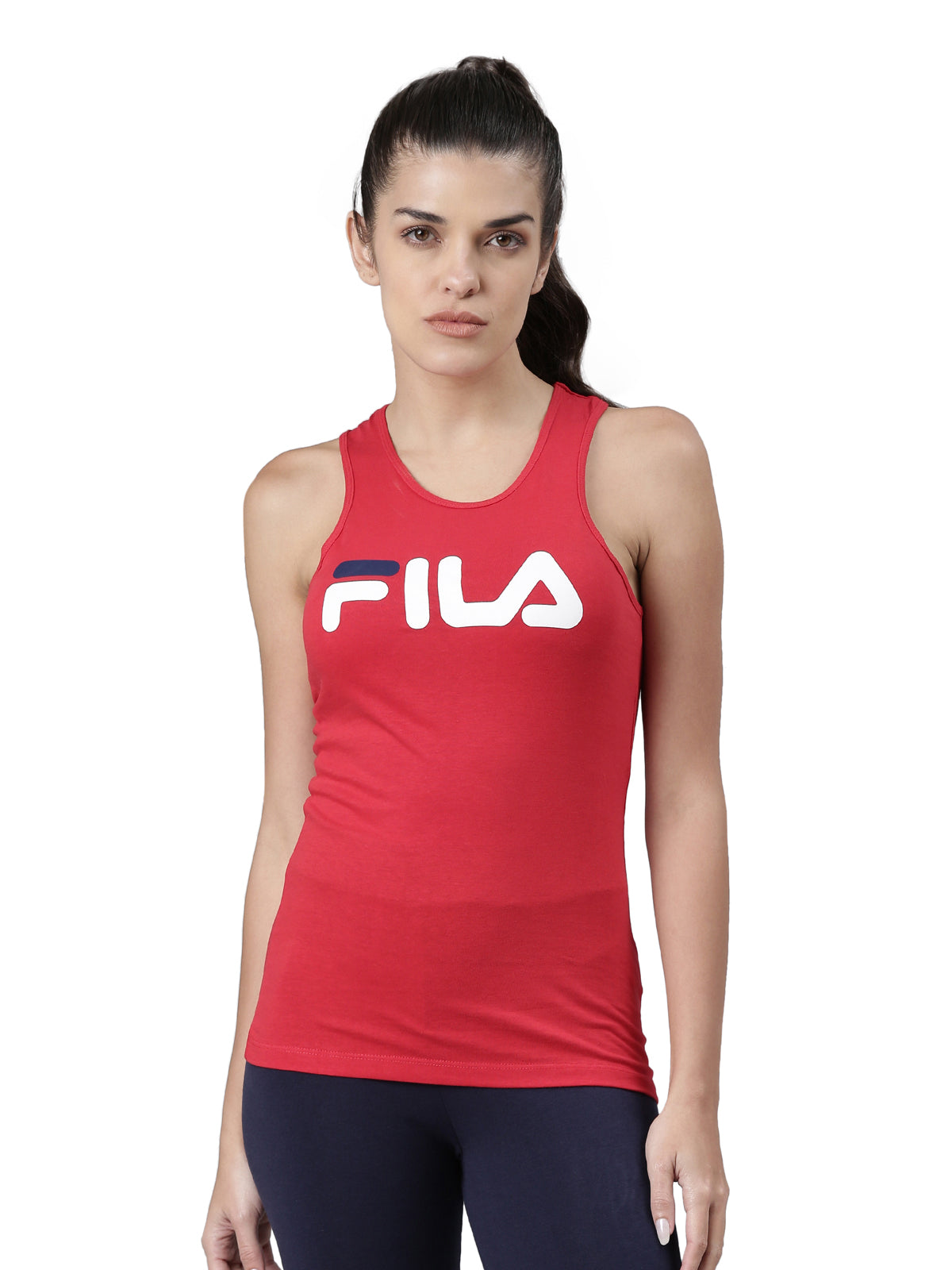 Buy Fila Chinese Red Grey Daisy Women's Tank Top @ Rs 239.70 | Fila India