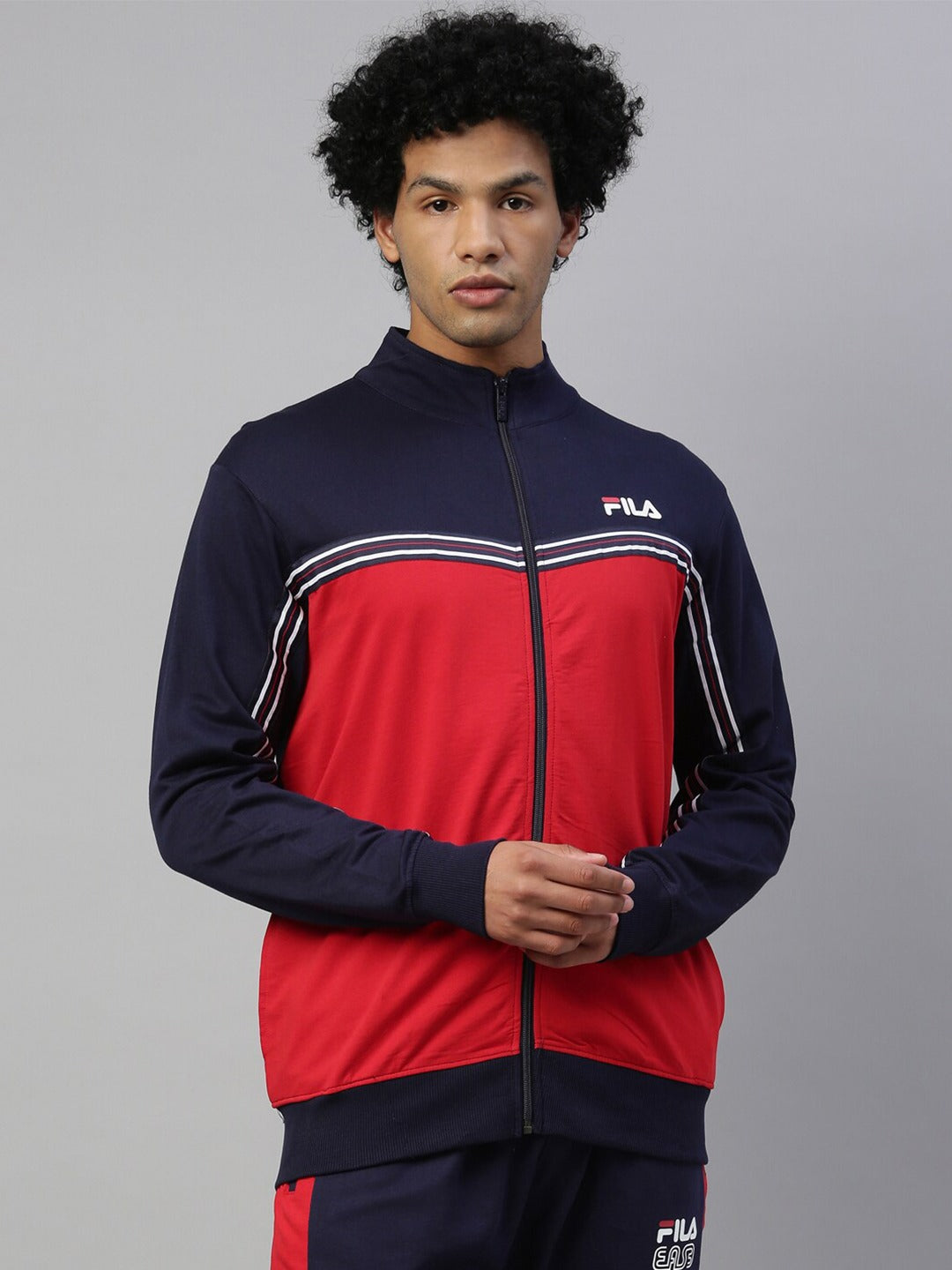 Buy Fila Peacoat Black Manuel Men's Sweat Jacket @ Rs 779.70 | Fila India