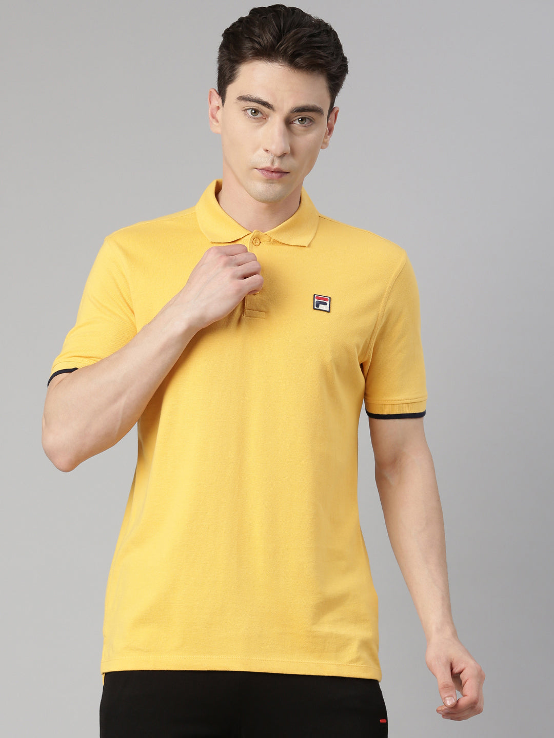 Buy Fila Yellow Yellow Custom Men's Polos @ Rs 659.70 | Fila India