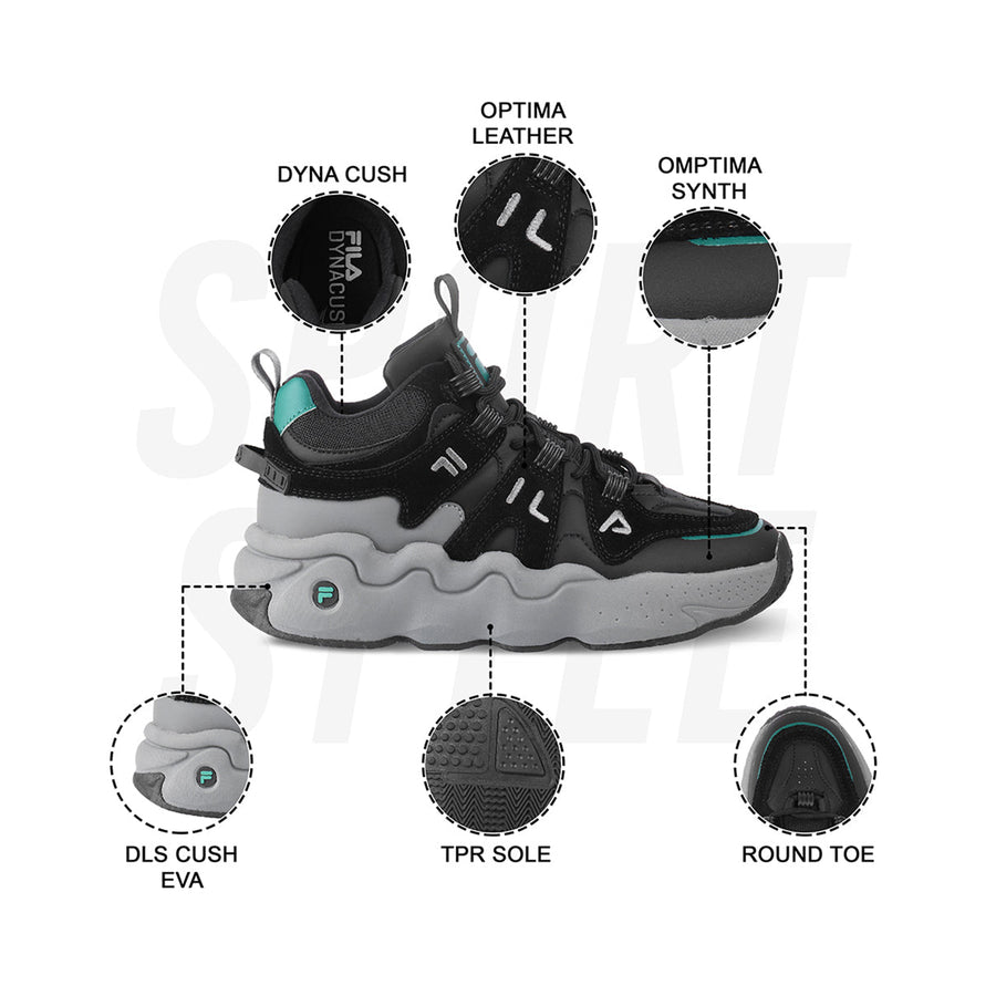 Buy Fila Black Unisex Ri-Tss High III Black Sneakers @ Rs 5599.30 ...