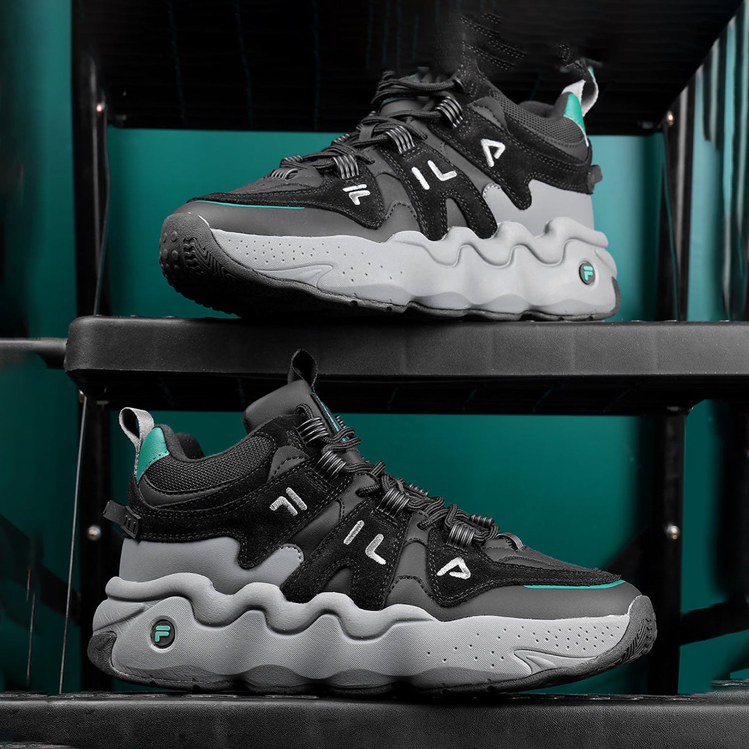 Buy Fila Black Unisex Ri-Tss High III Black Sneakers @ Rs 5599.30 ...