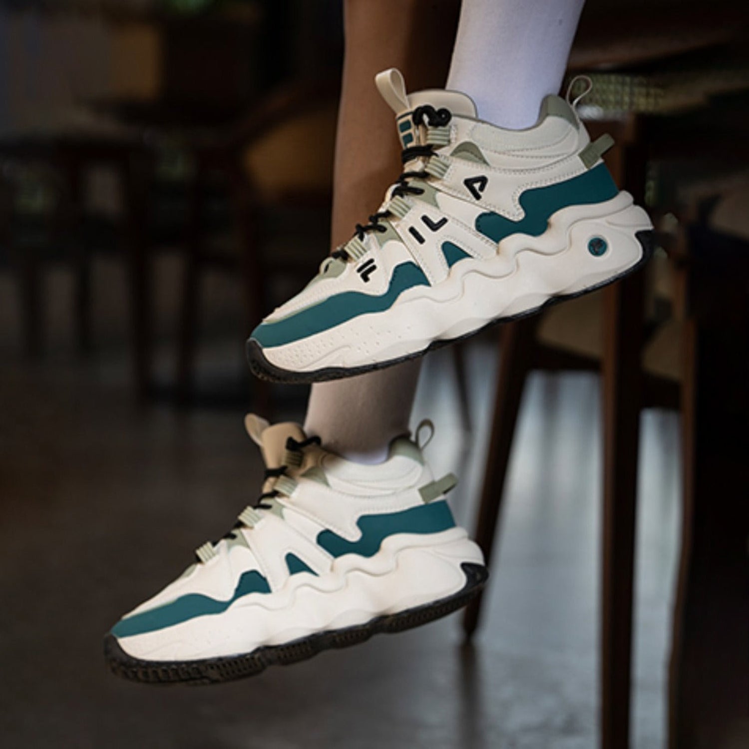 Buy Fila White Unisex Ri-Tss High III Off White Sneakers @ Rs 5599.30 ...