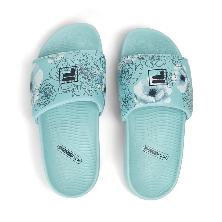 Fila Women Teal Senna Slides – Fila India