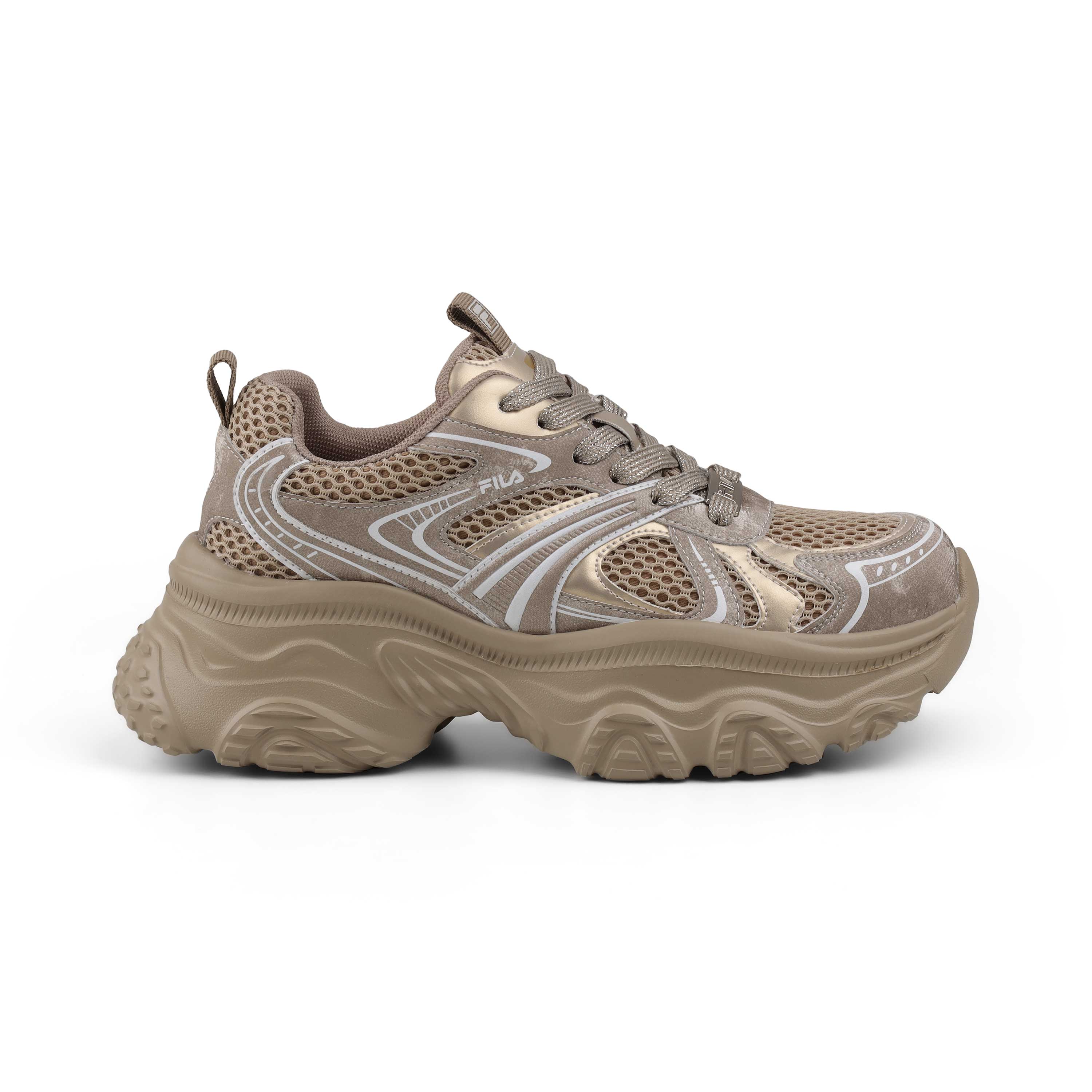 Buy Fila Gold Women Gold Envi Melani Metallic Shoes @ Rs 7999 | Fila India