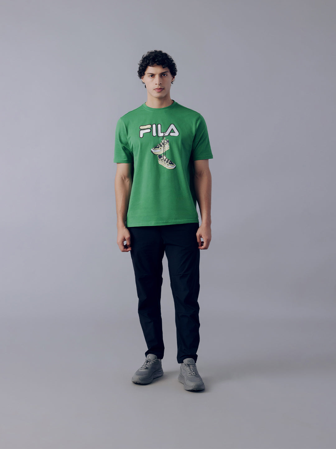Buy Fila Green Men Green High T-Shirt @ Rs 1873.06 | Fila India