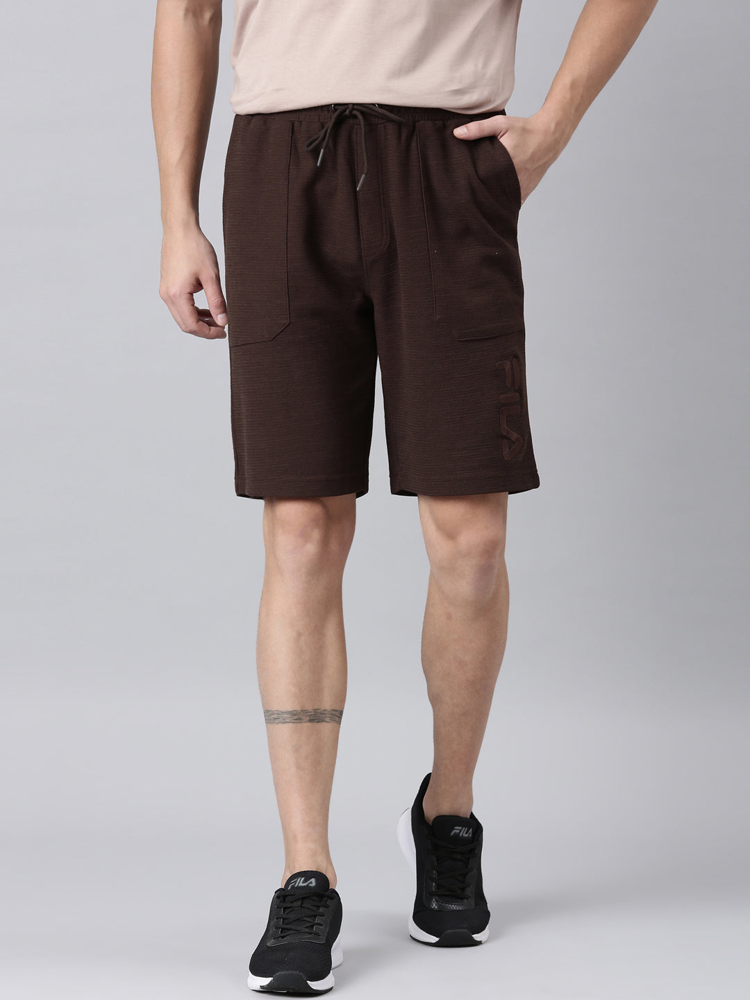 Buy Fila Brown Men Coffee Brown Shorts Regular Fit @ Rs 719.70 | Fila India