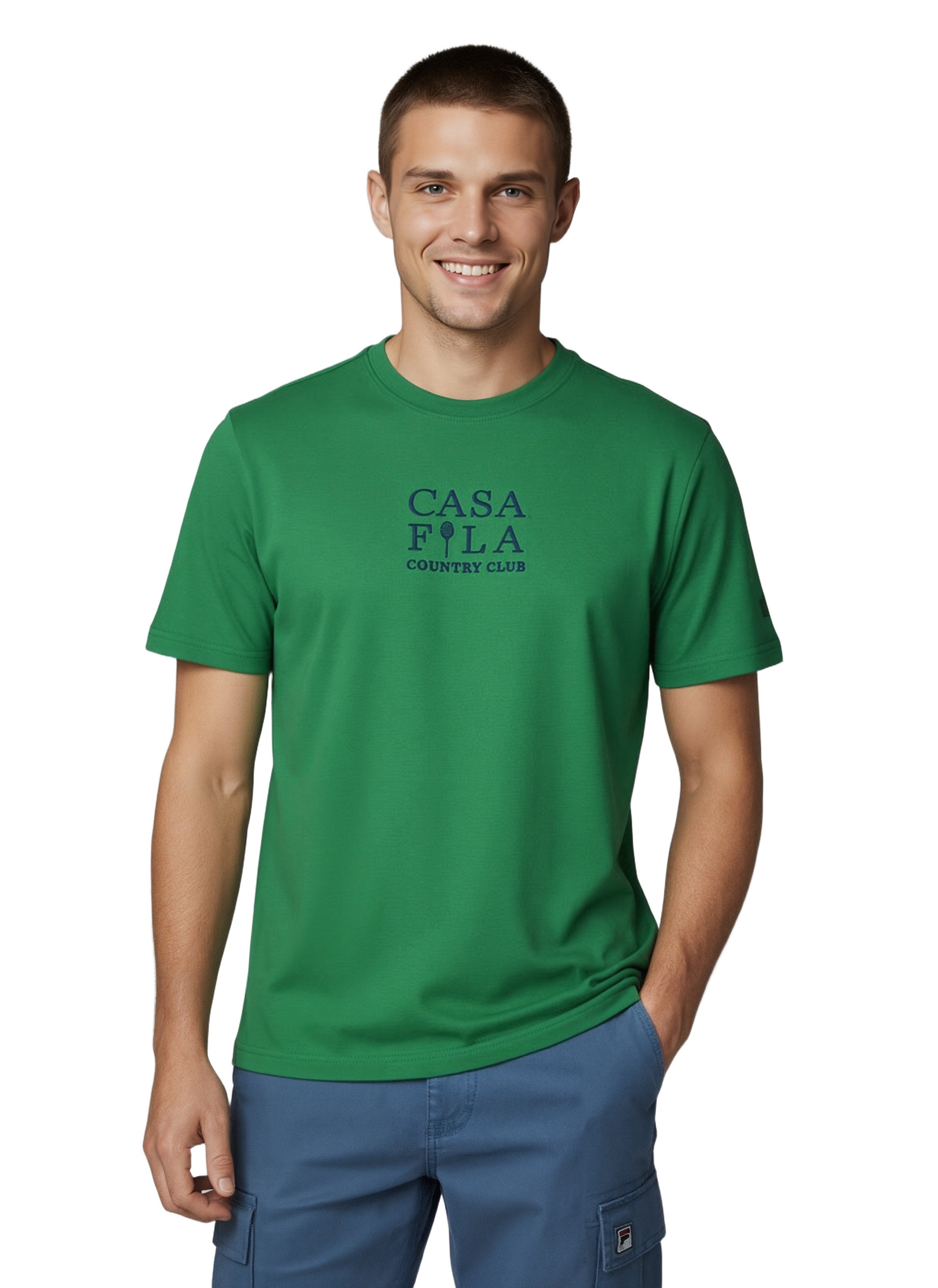 Buy Fila Green Men Green Laver T-Shirt @ Rs 2341.56 | Fila India
